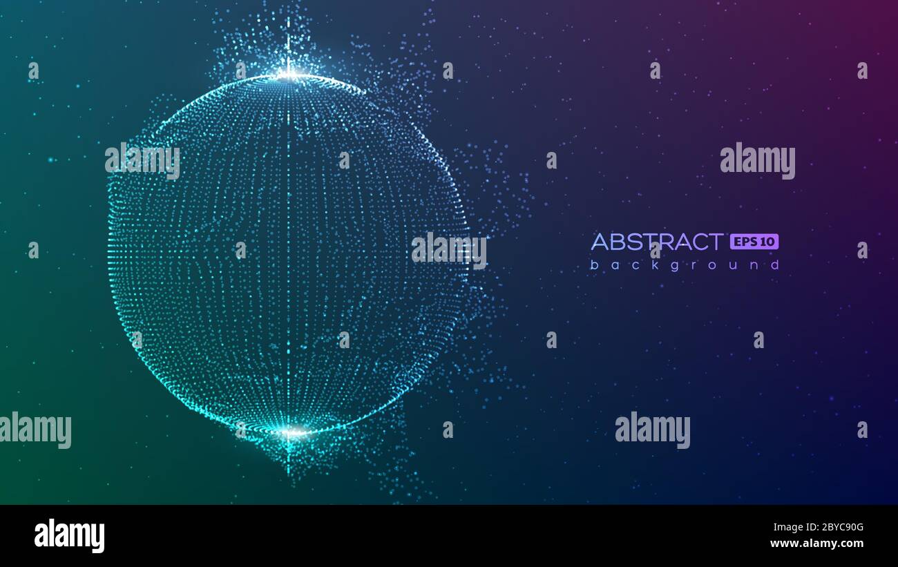 Data particles hi-res stock photography and images - Alamy