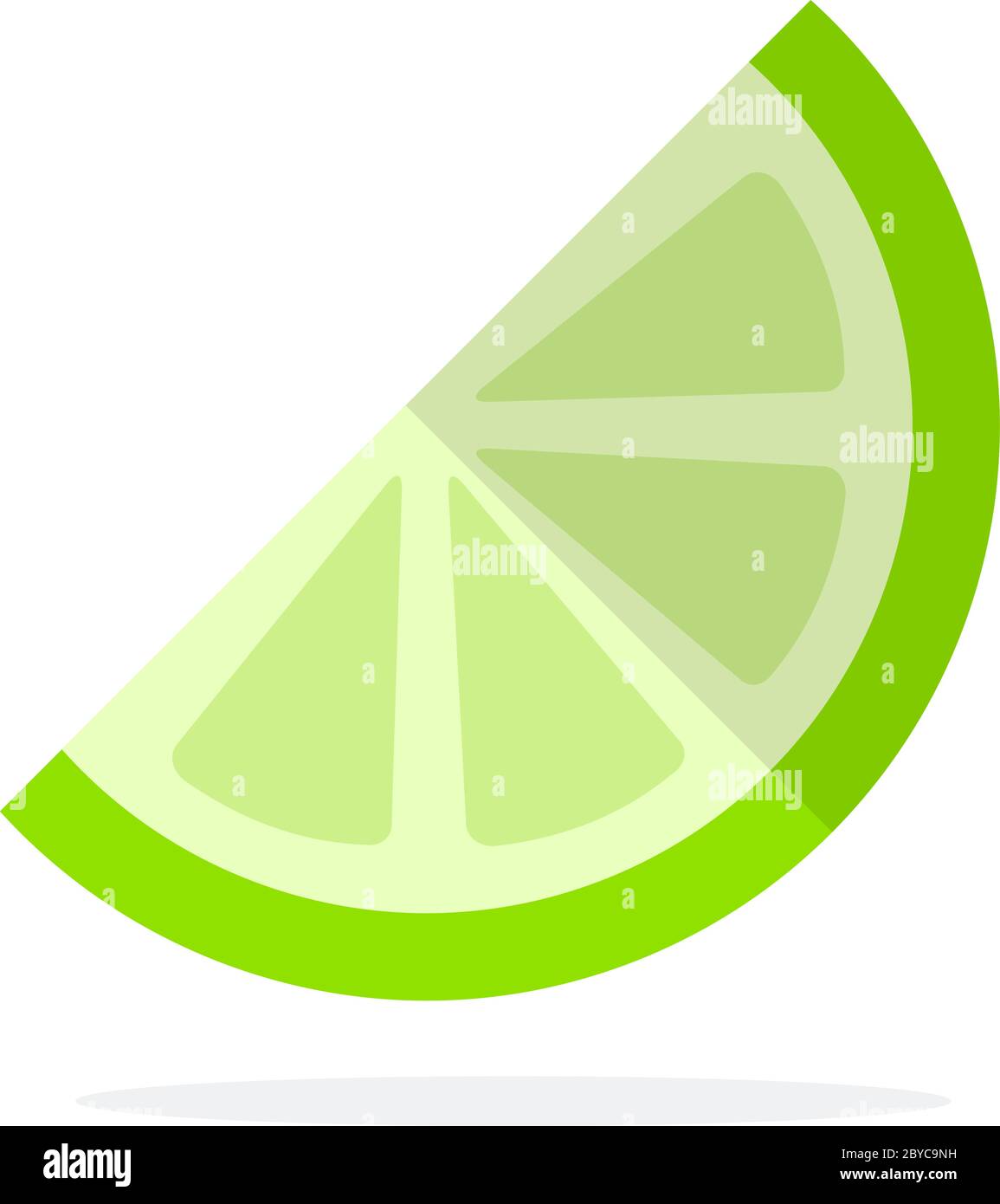 Slice of lime vector flat isolated Stock Vector Image & Art - Alamy