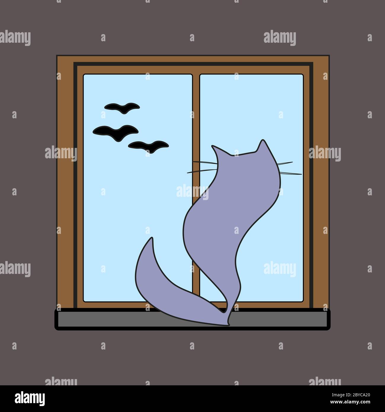 Cartoon Birds Flying High Resolution Stock Photography and Images - Alamy