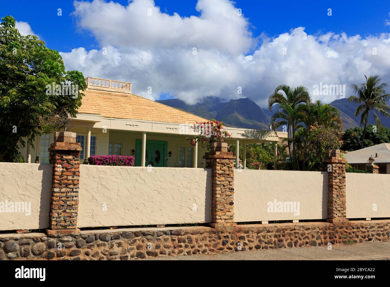 House on Front Street, Lahaina, Maui Island, Hawaii, USA Stock Photo ...