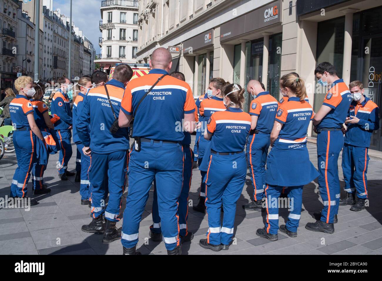 The Civil Protection Paris Seine during the rally organized by SOS ...