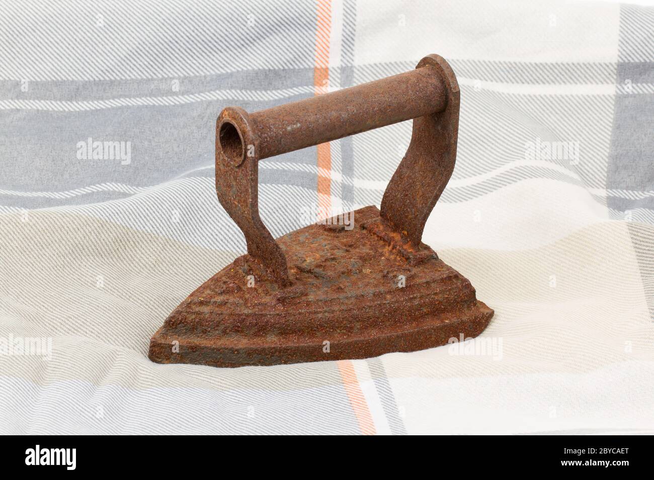 Old iron isolated Stock Photo - Alamy