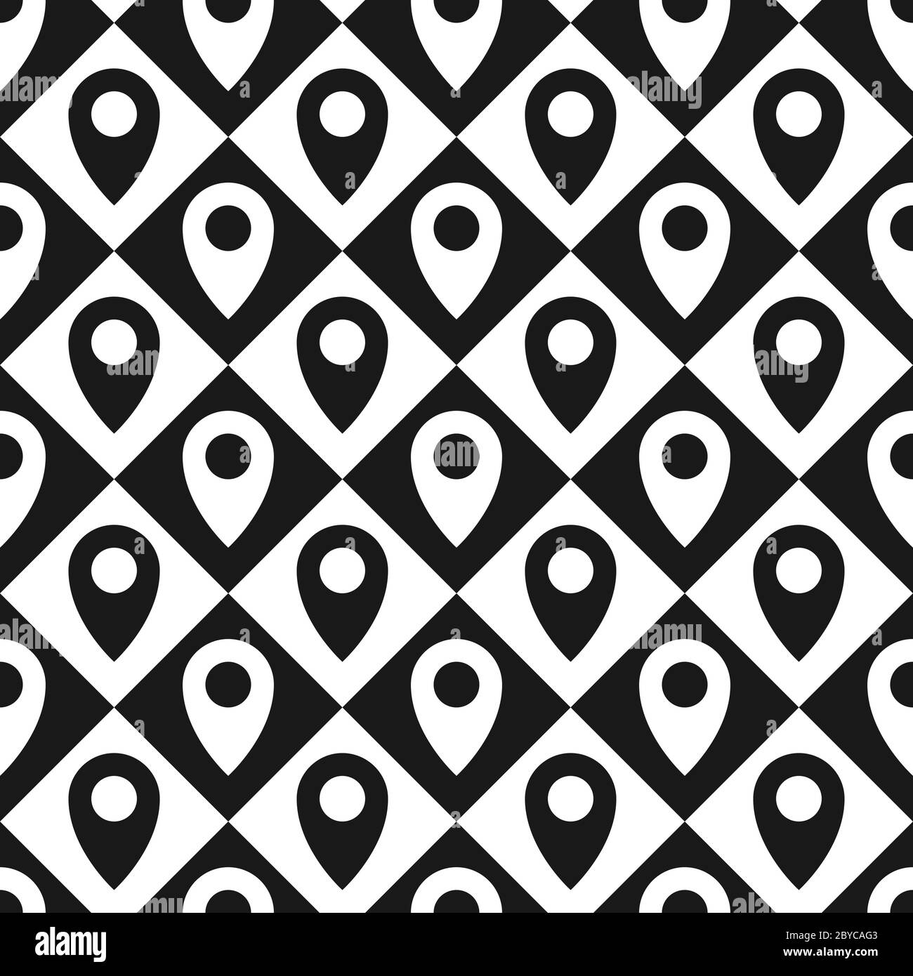 Seamless pattern with location icon Stock Vector Image & Art - Alamy
