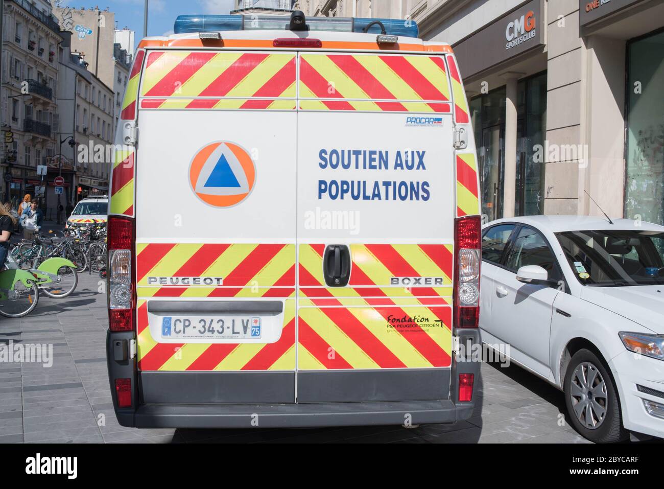 The Civil Protection Paris Seine during the rally organized by SOS ...