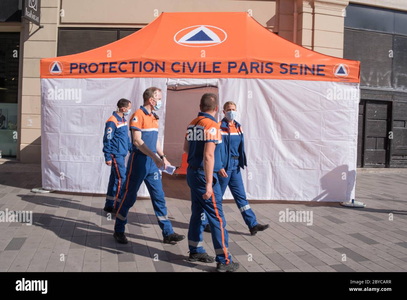 The Civil Protection Paris Seine during the rally organized by SOS ...