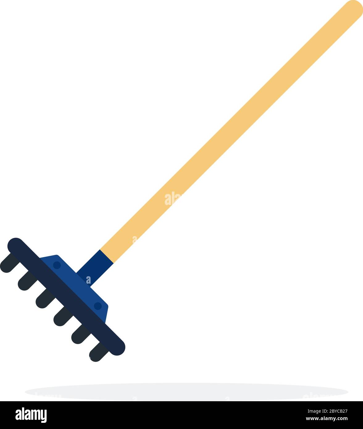 Garden rake vector flat isolated Stock Vector Image & Art - Alamy