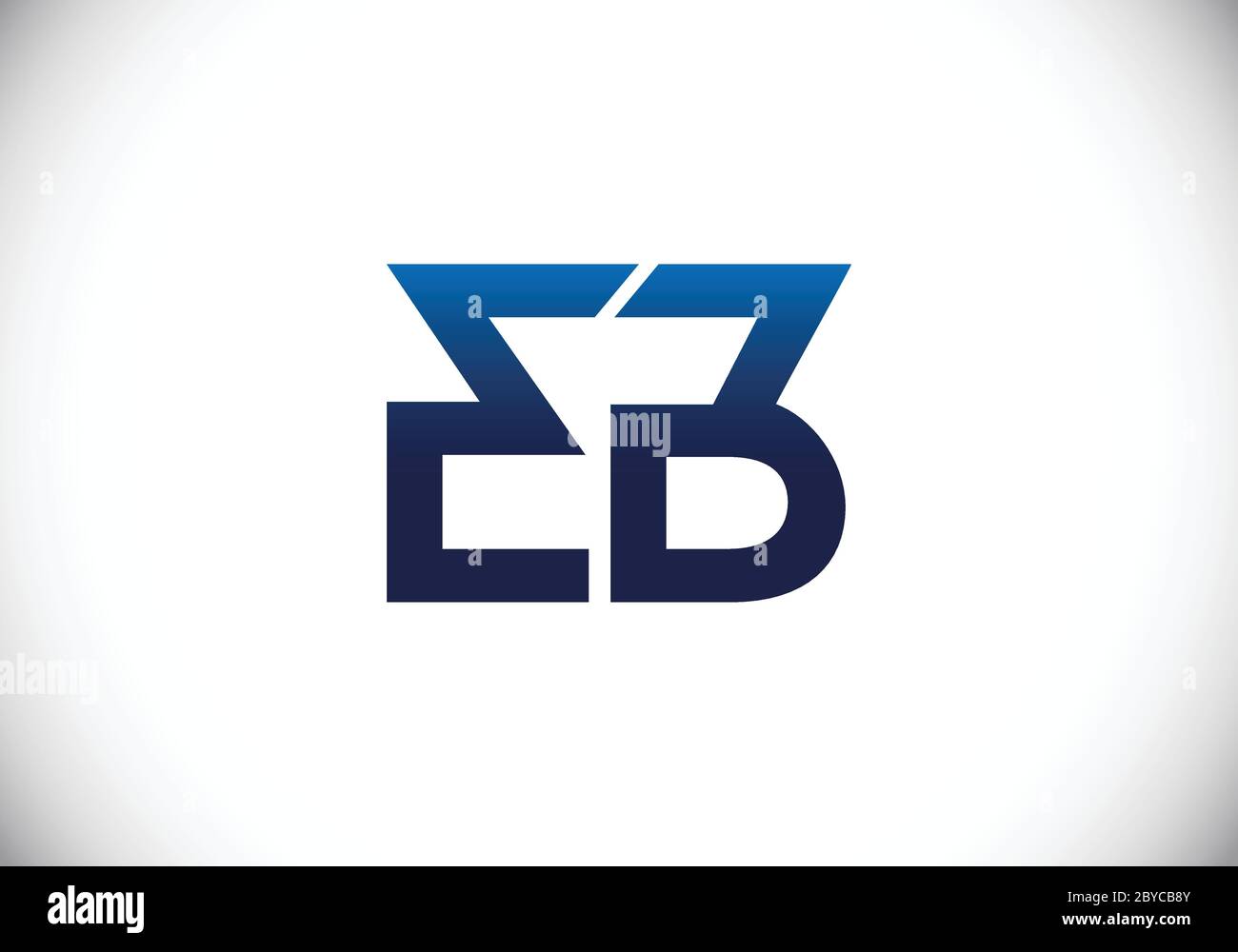 Initial Monogram Letter E B Logo Design Vector Template. E B Letter ...