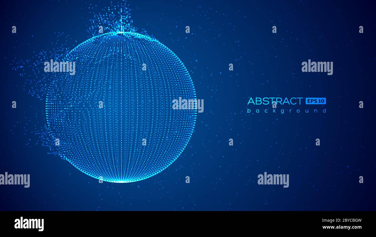 Abstract globe particles sphere Stock Vector Image & Art - Alamy