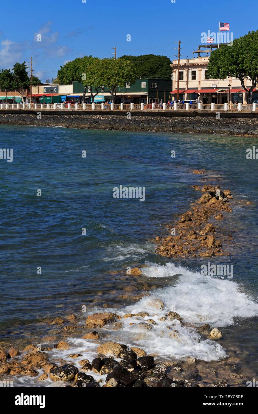 Lahaina waterfront, Maui Island, Hawaii, USA Stock Photo - Alamy