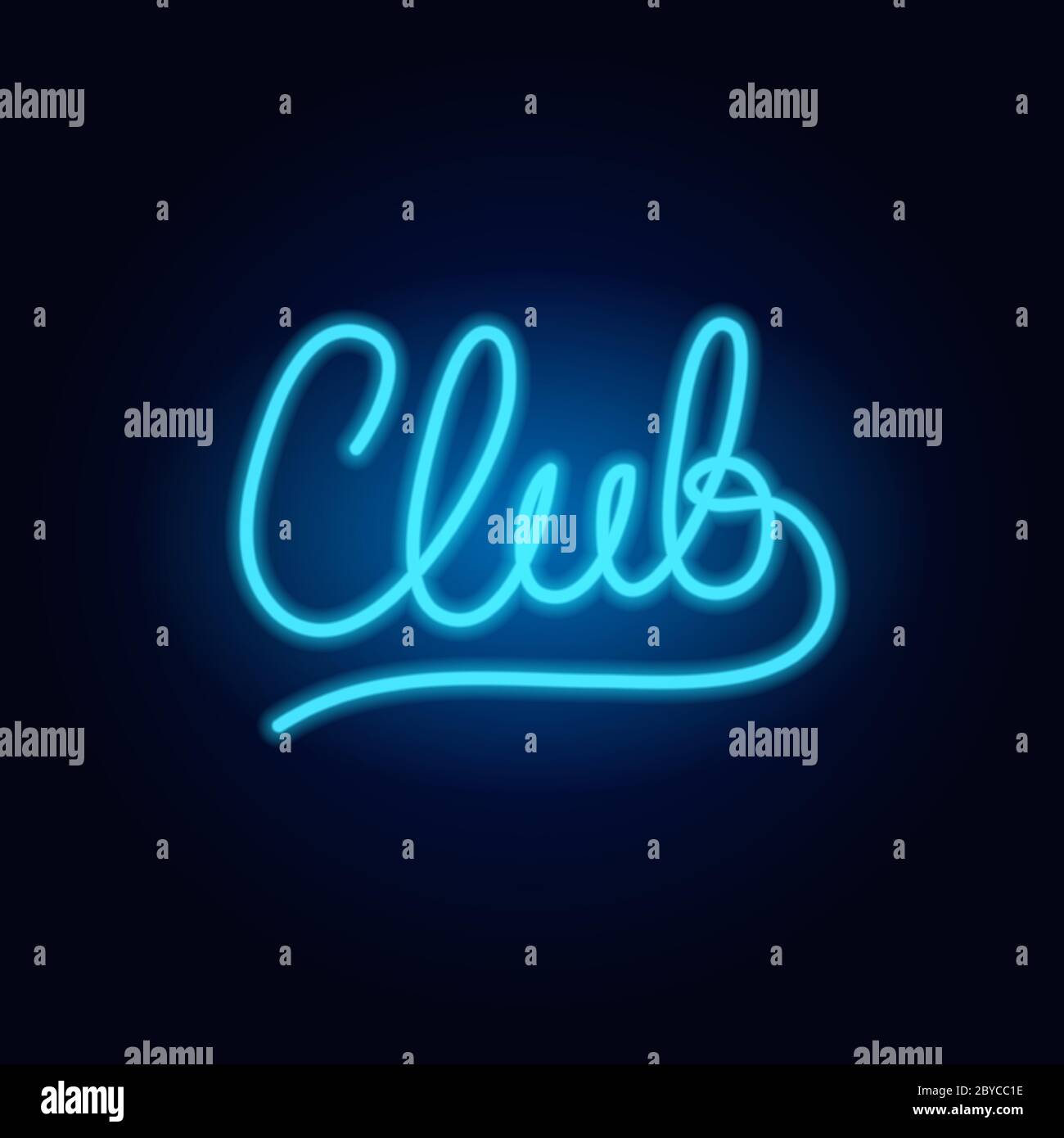 Neon Club. Fashion sign. Night light signboard, Glowing banner. Summer ...