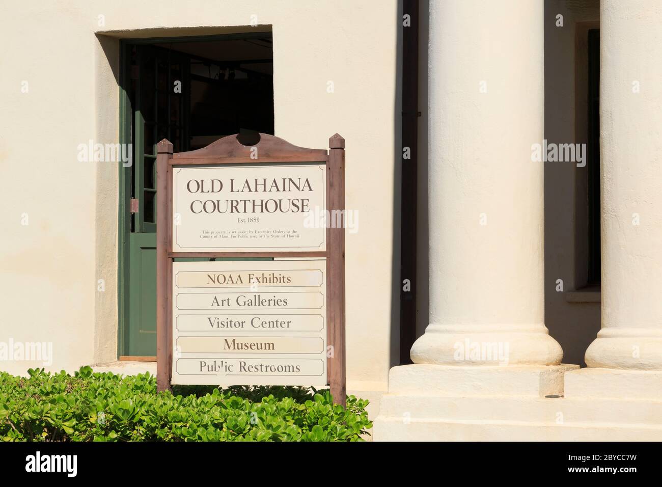 Old Courthouse, Lahaina, Maui Island, Hawaii, USA Stock Photo - Alamy