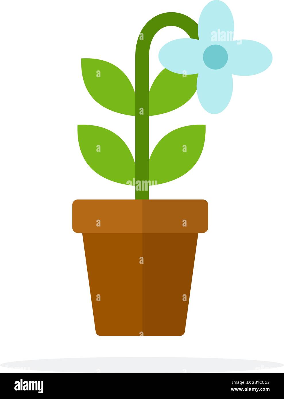 Blue flower color on Stock Vector Images - Alamy