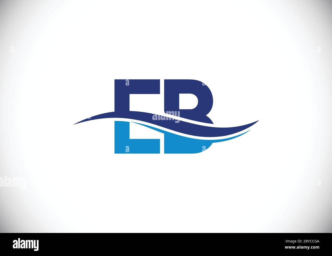 Initial Monogram Letter E B Logo Design Vector Template. E B Letter ...