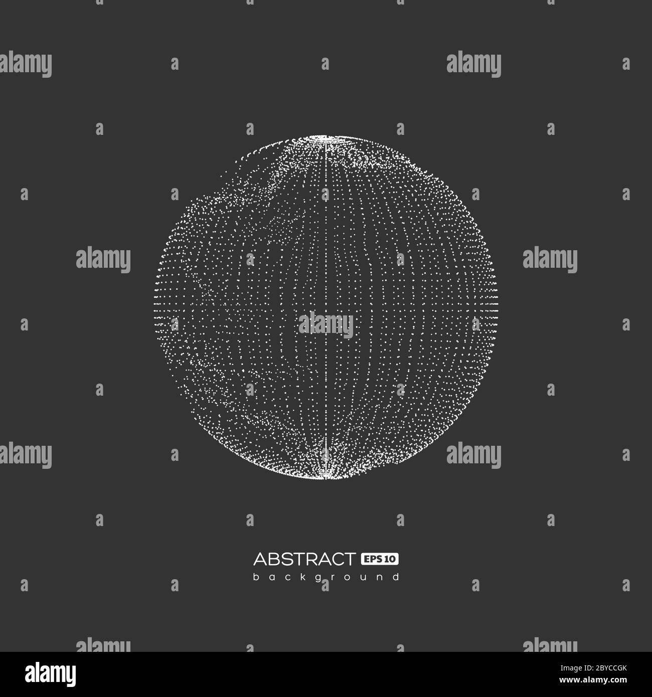 Abstract globe sphere with destroyed effect Stock Vector Image & Art ...