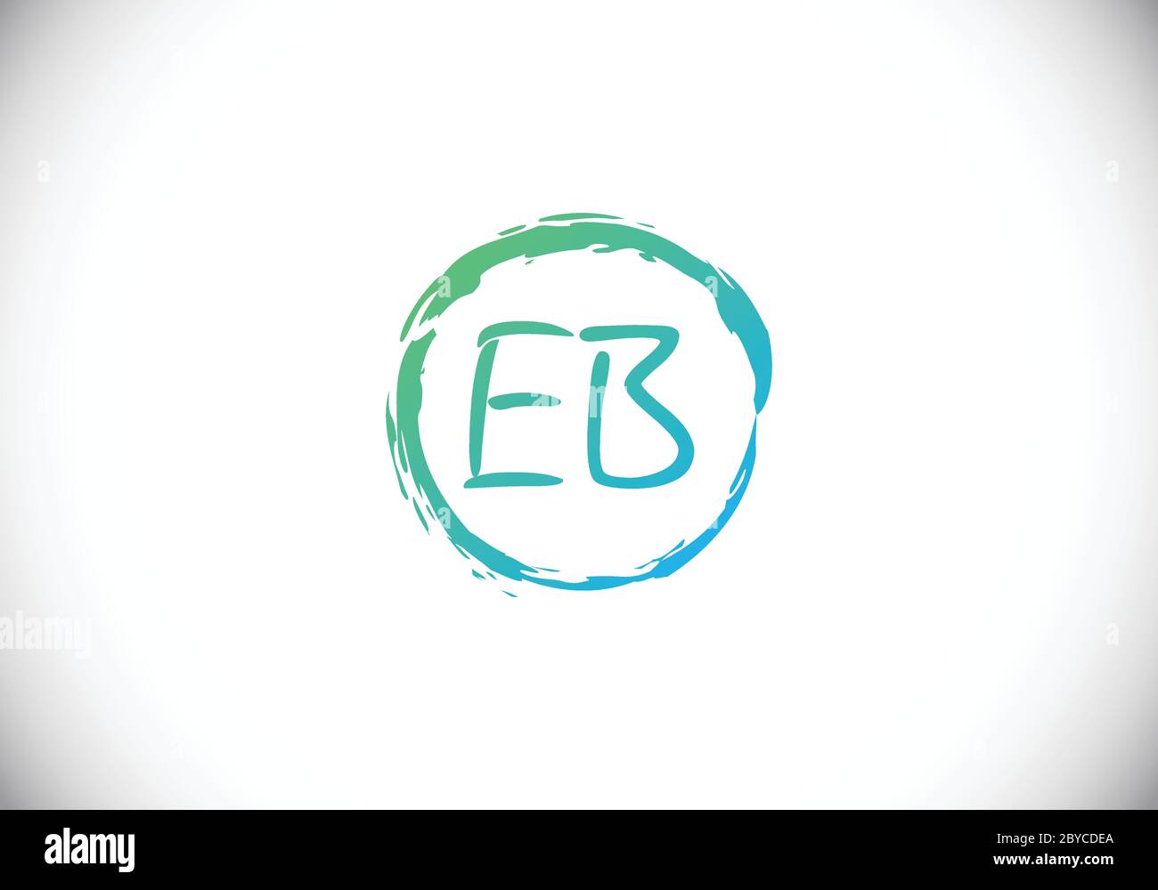 Initial Monogram Letter E B Logo Design Vector Template. E B Letter ...