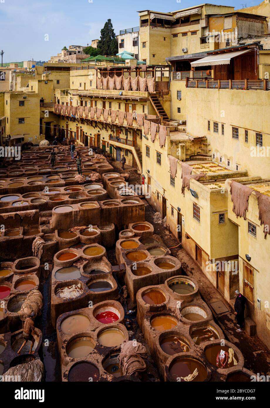 Traditional tannery fes hi-res stock photography and images - Alamy