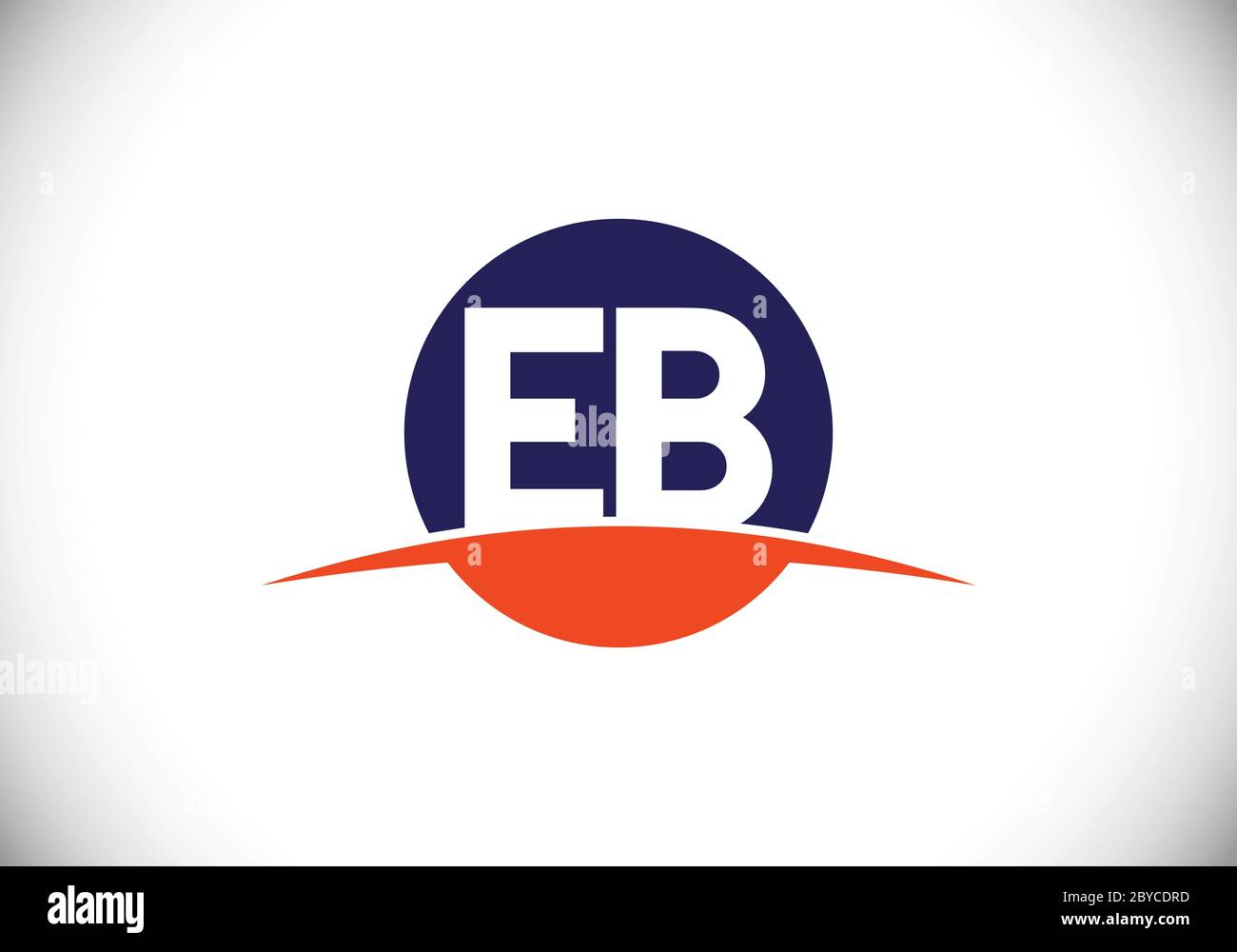 Initial Monogram Letter E B Logo Design Vector Template. E B Letter ...