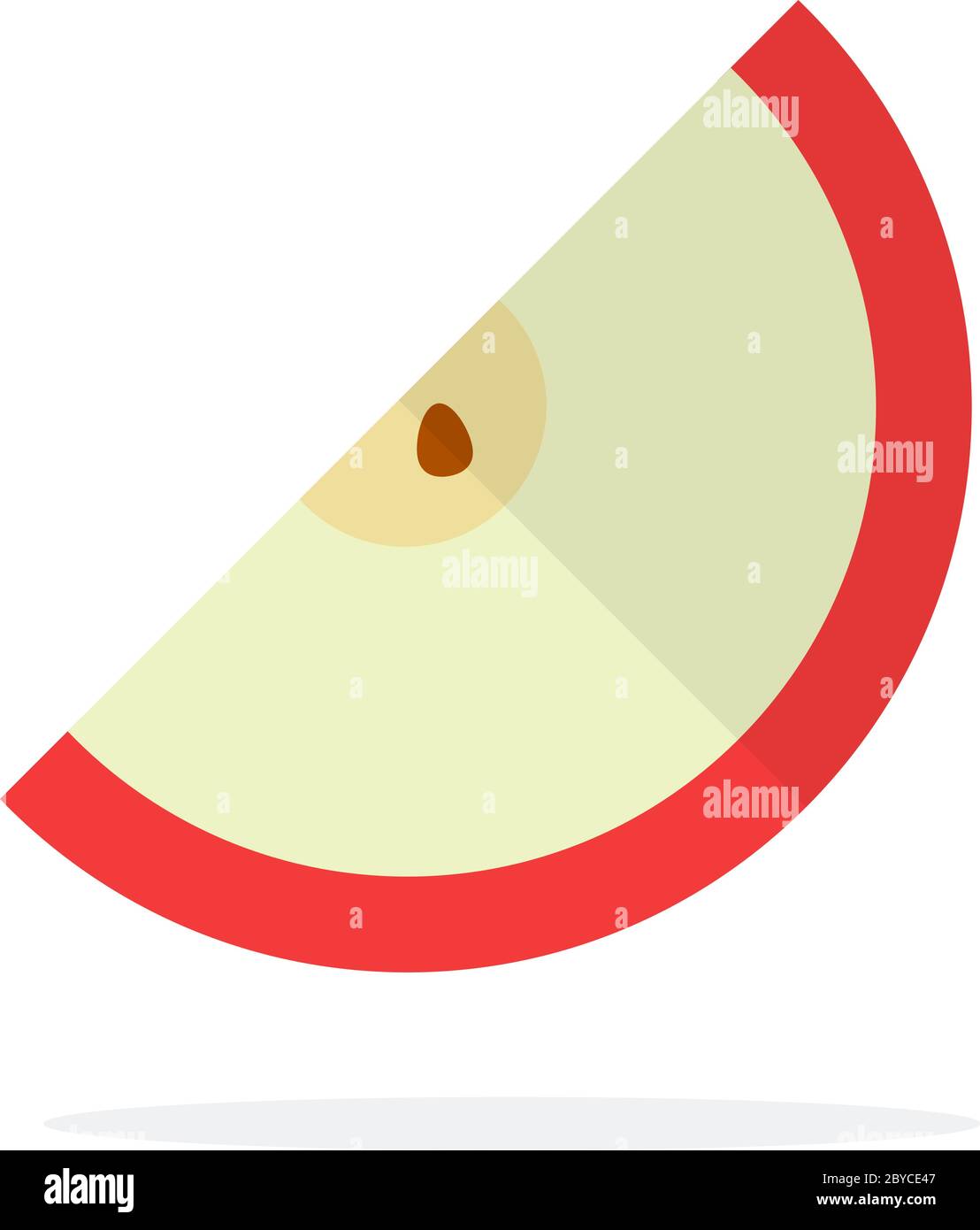 Apple sliced seed Stock Vector Images - Alamy