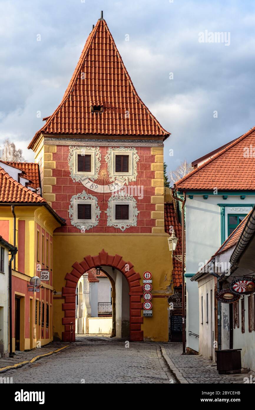 The Budweiser Gate / Budejovicka Brana at the north of the old town of ...