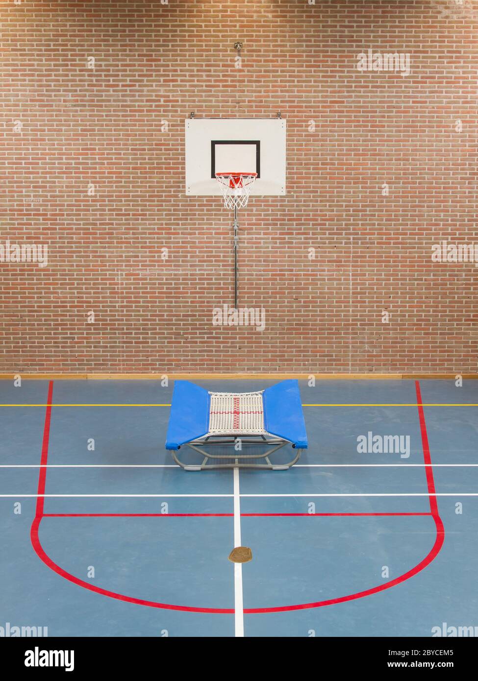 Interior of a gym at school Stock Photo - Alamy