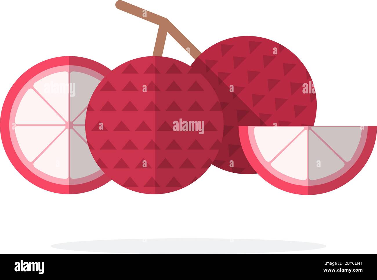 Pulp ripe exotic fruit Stock Vector Images - Alamy