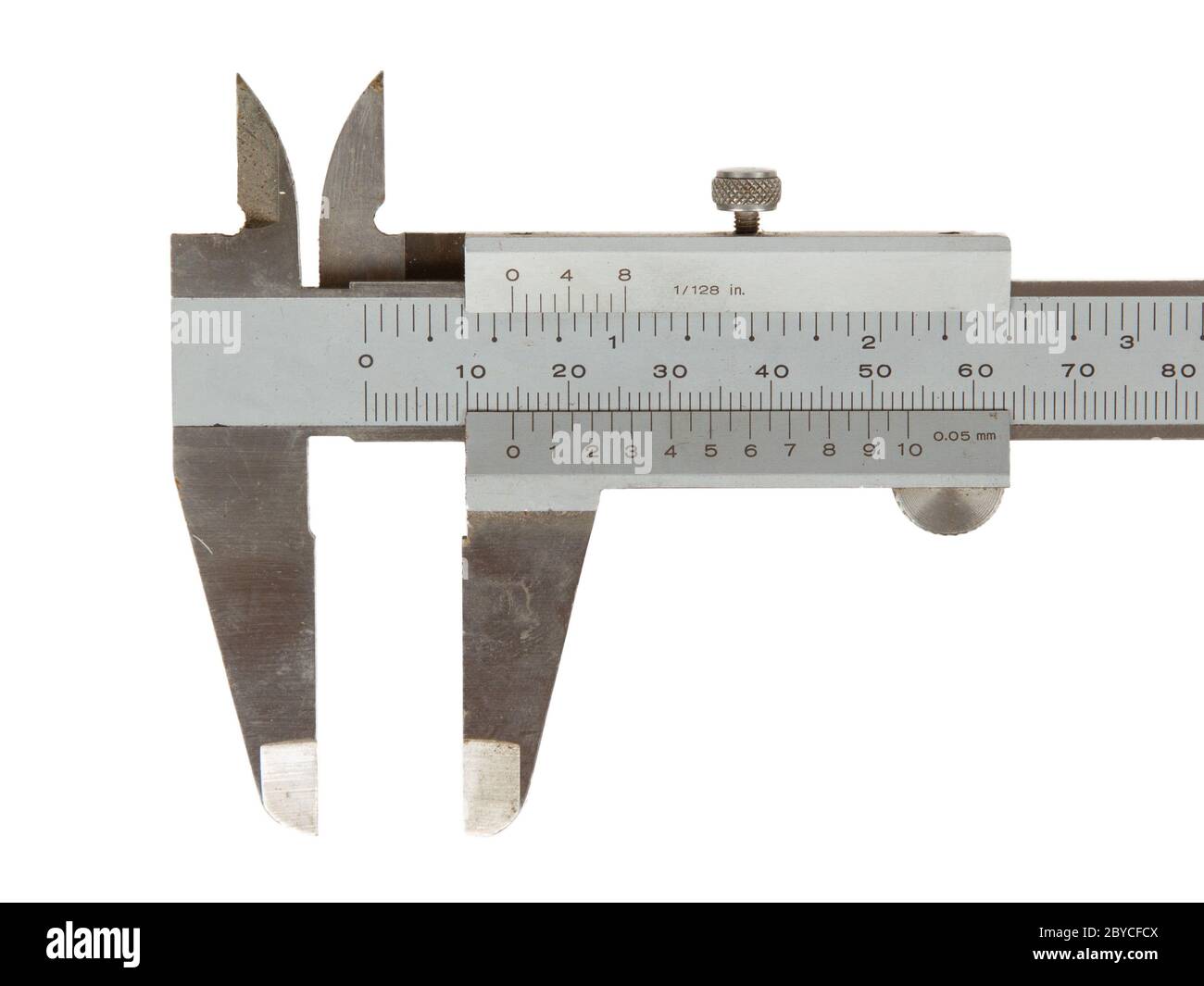 Old used caliper (an instrument for measuring Stock Photo - Alamy