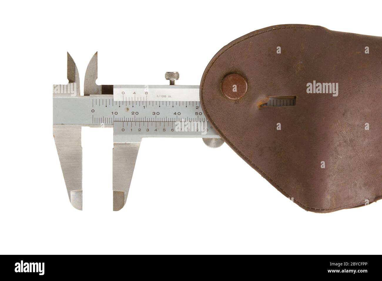 Old used caliper (an instrument for measuring Stock Photo - Alamy