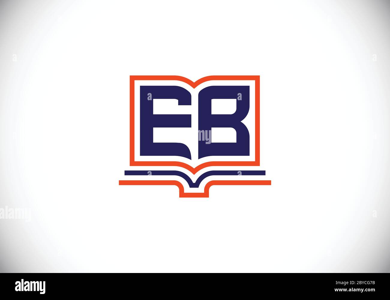 Initial Monogram Letter E B Logo Design Vector Template. E B Letter ...