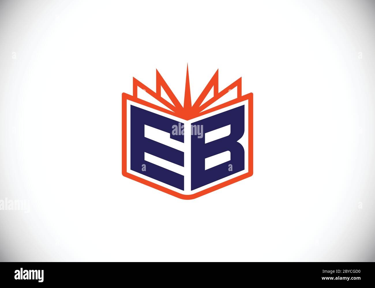 Initial Monogram Letter E B Logo Design Vector Template. E B Letter ...