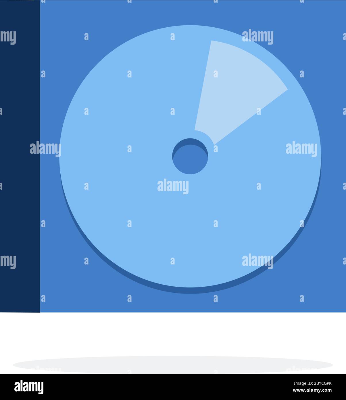 Compact disc in plastic box vector flat isolated Stock Vector Image ...