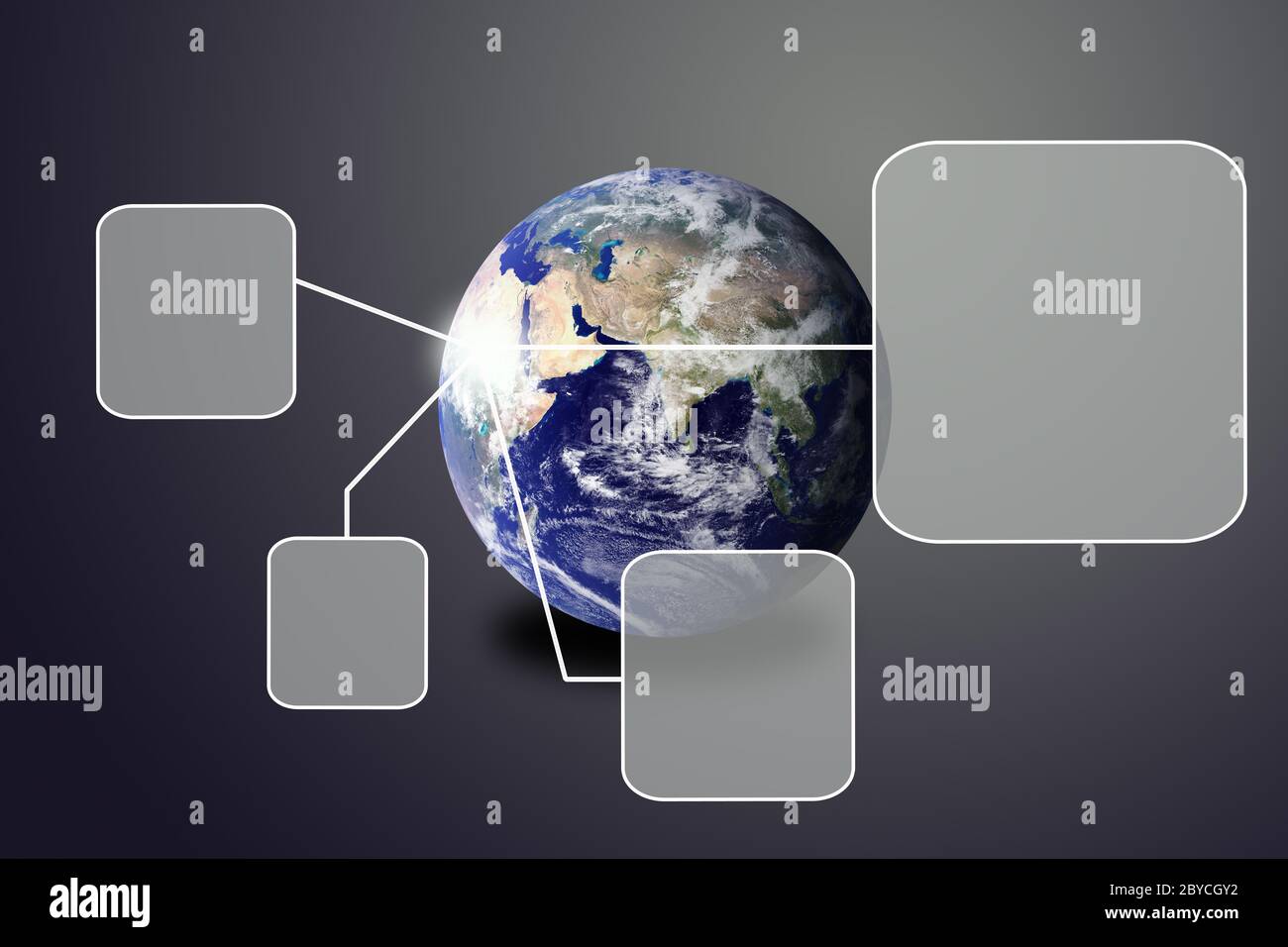 button with earth globe Stock Photo - Alamy