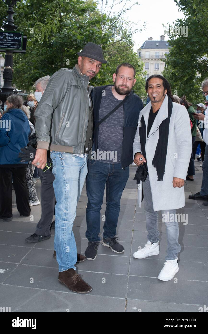 Rally organized by SOS Racisme in tribute to George Floyd on the Place ...