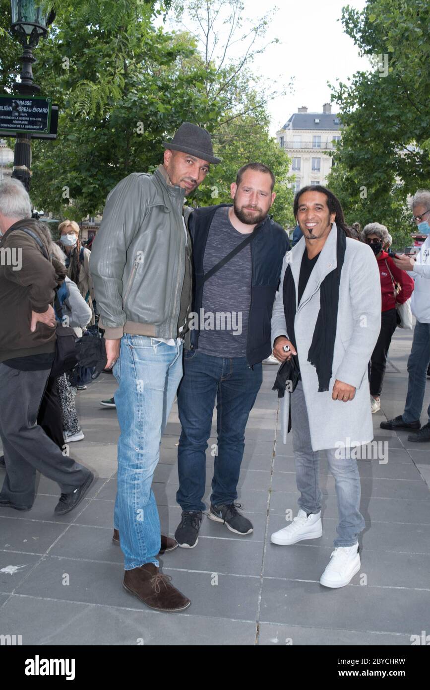 Rally organized by SOS Racisme in tribute to George Floyd on the Place ...