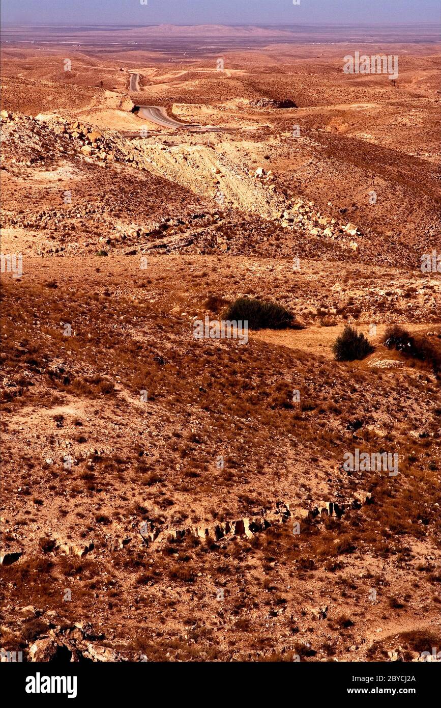 desert street and hill in matmata Stock Photo - Alamy