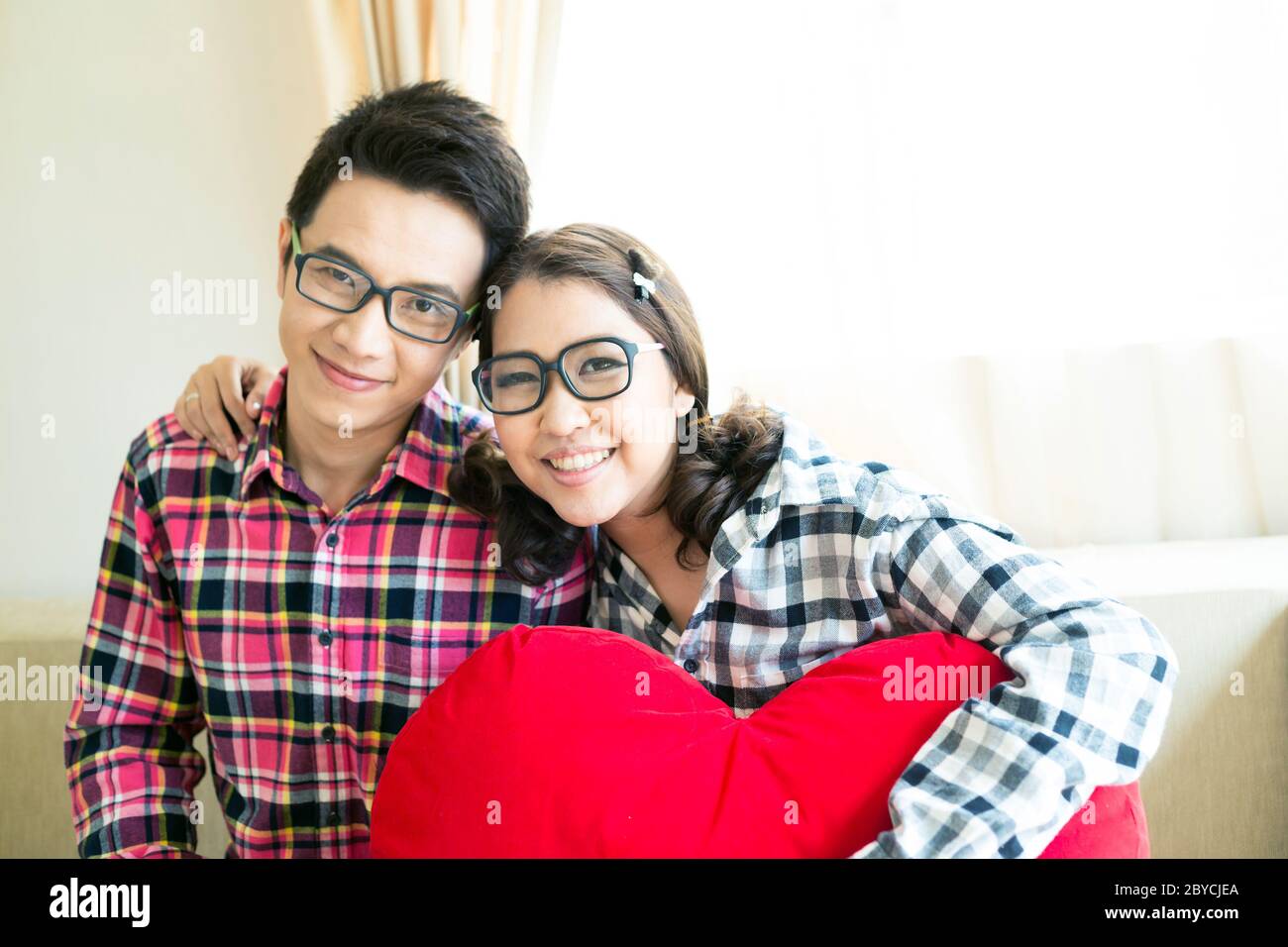 Happy Young adult Couples Stock Photo - Alamy