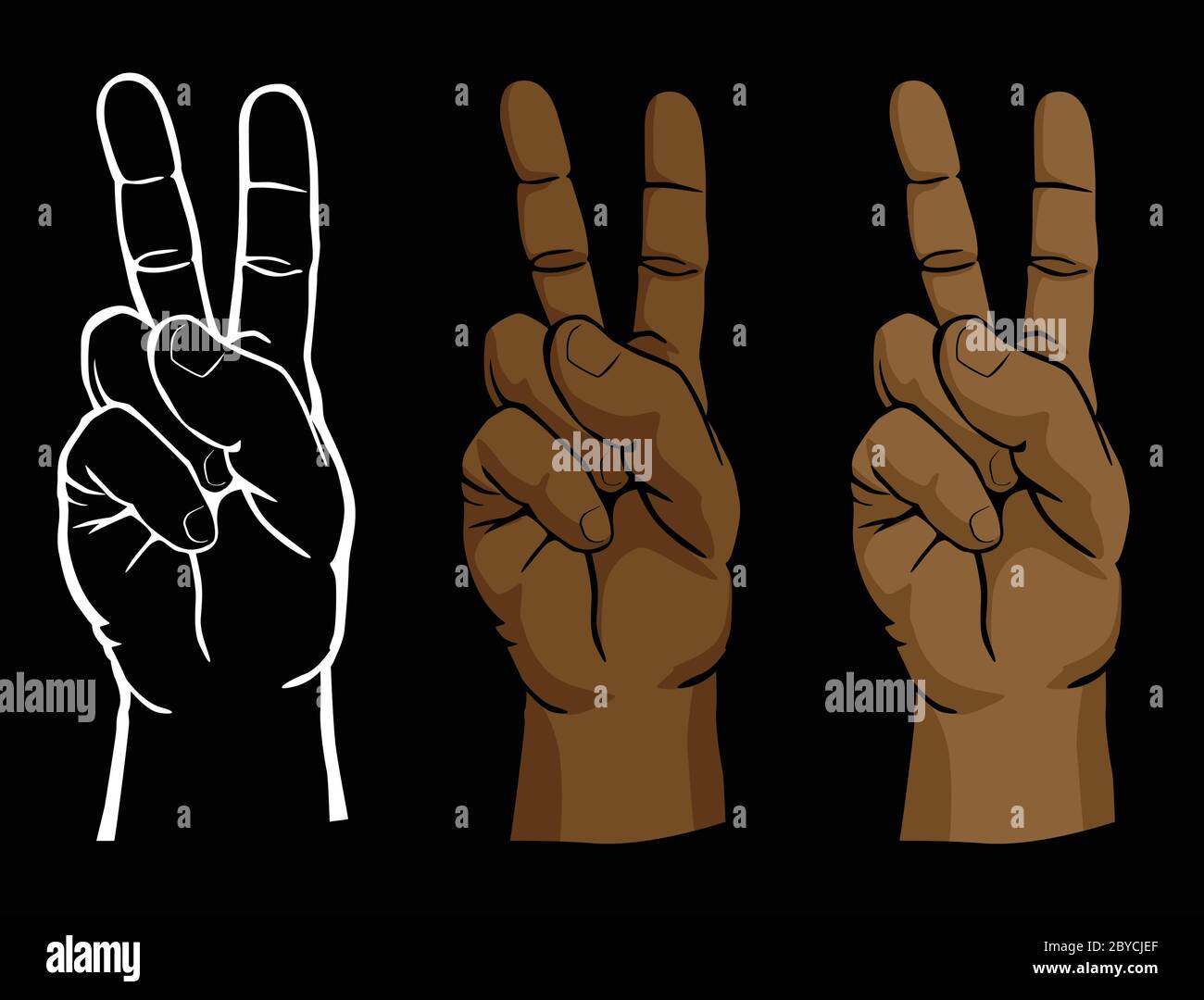 Peace sign Stock Vector Images - Alamy