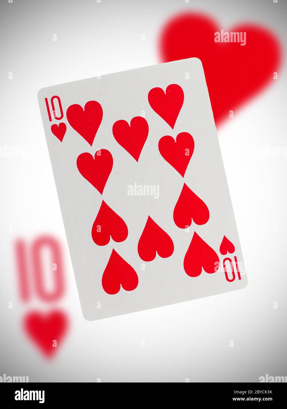 Playing card, ten of hearts Stock Photo - Alamy