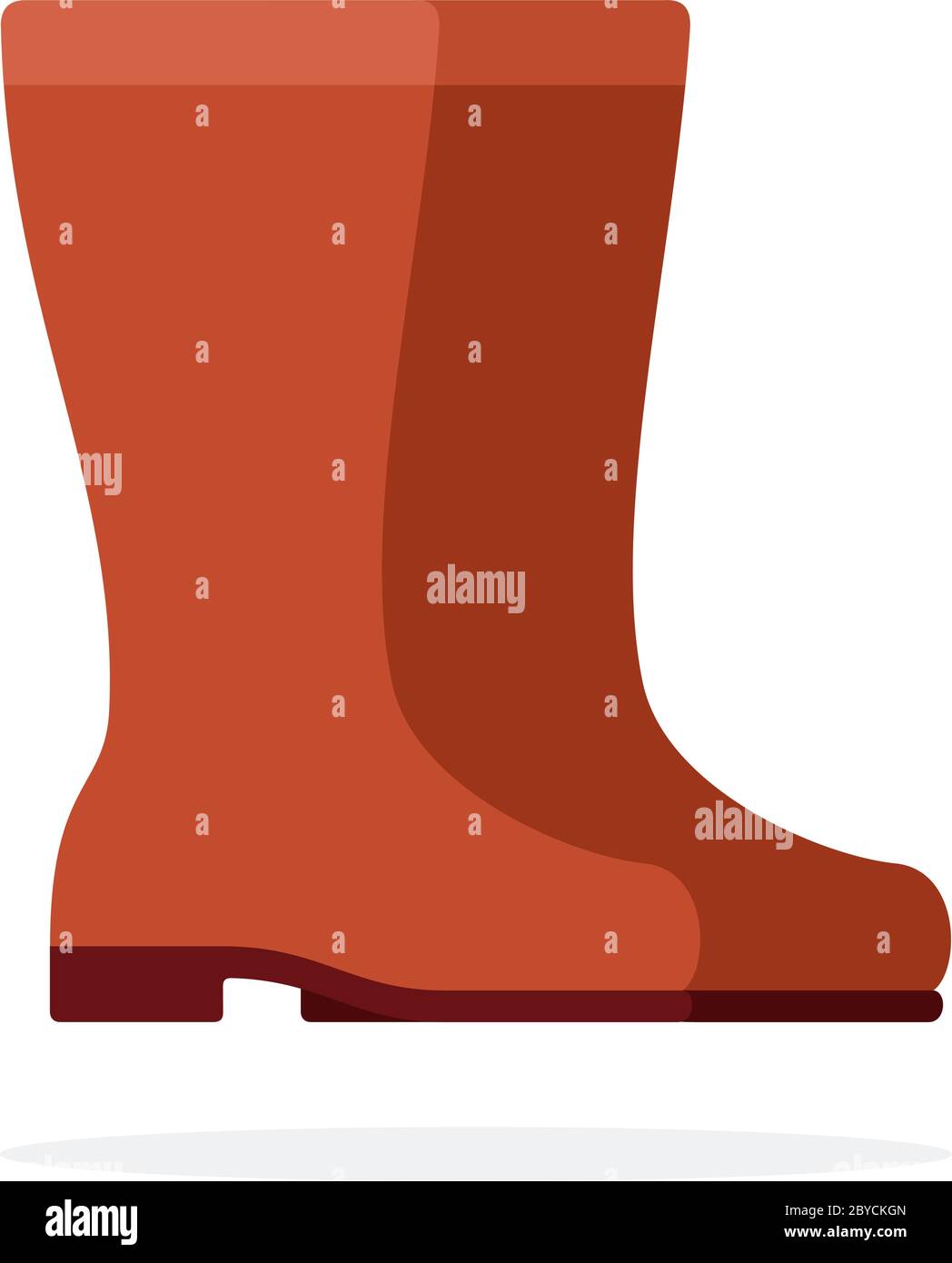 Rubber boots vector flat isolated Stock Vector Image & Art - Alamy