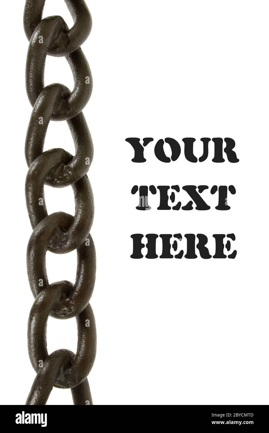 Black chain isolated Stock Photo - Alamy