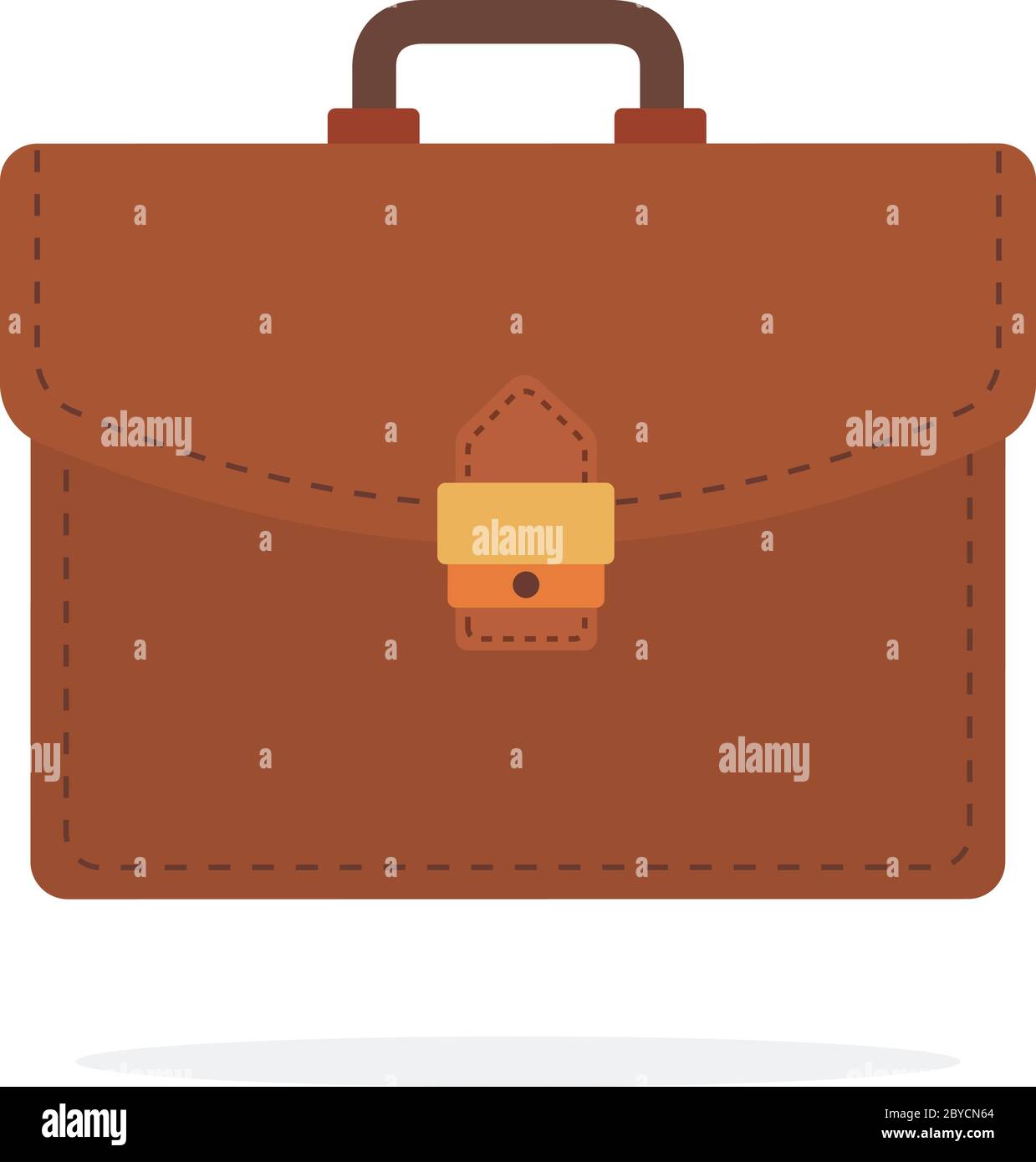 Old brown attache case Stock Vector Images - Alamy