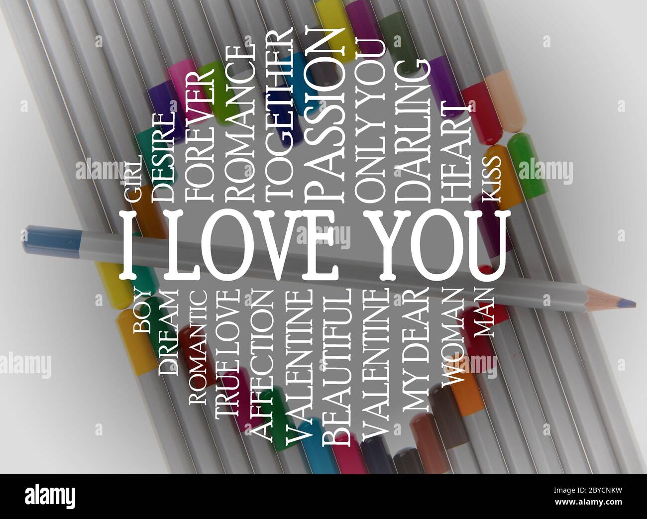 Love word cloud concept Stock Photo - Alamy