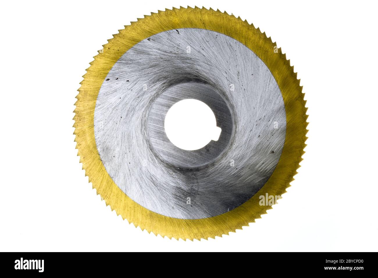 Metal disk on machine Cut Out Stock Images & Pictures - Alamy