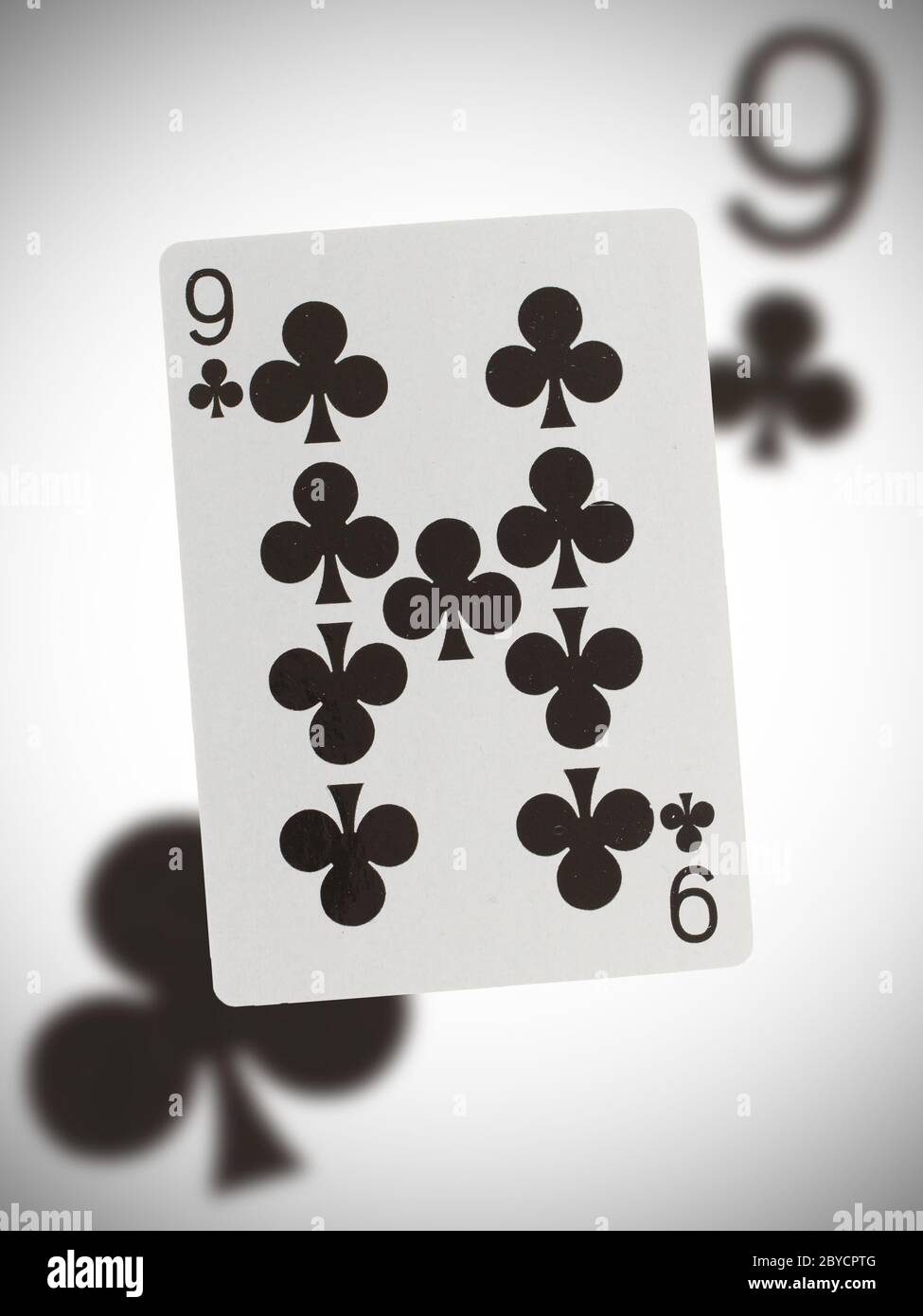 Playing card, nine Stock Photo - Alamy