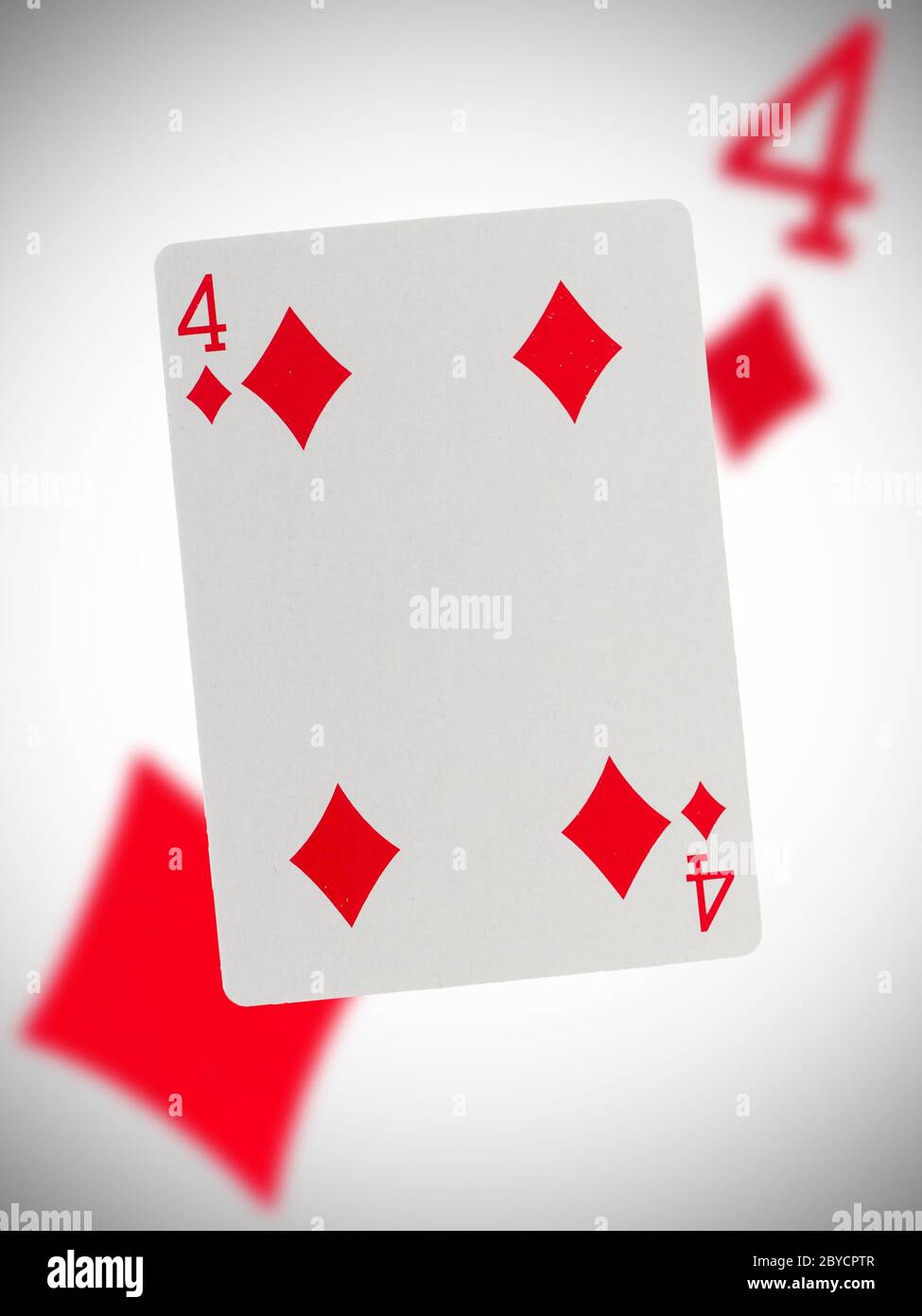 Playing card, four Stock Photo - Alamy