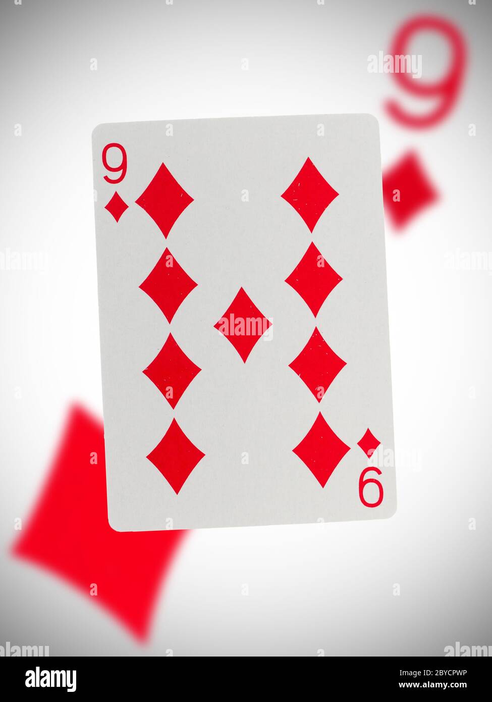 Playing card, nine Stock Photo - Alamy
