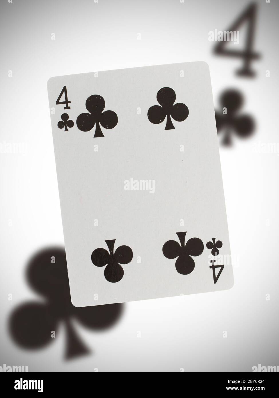 Playing card, four Stock Photo - Alamy