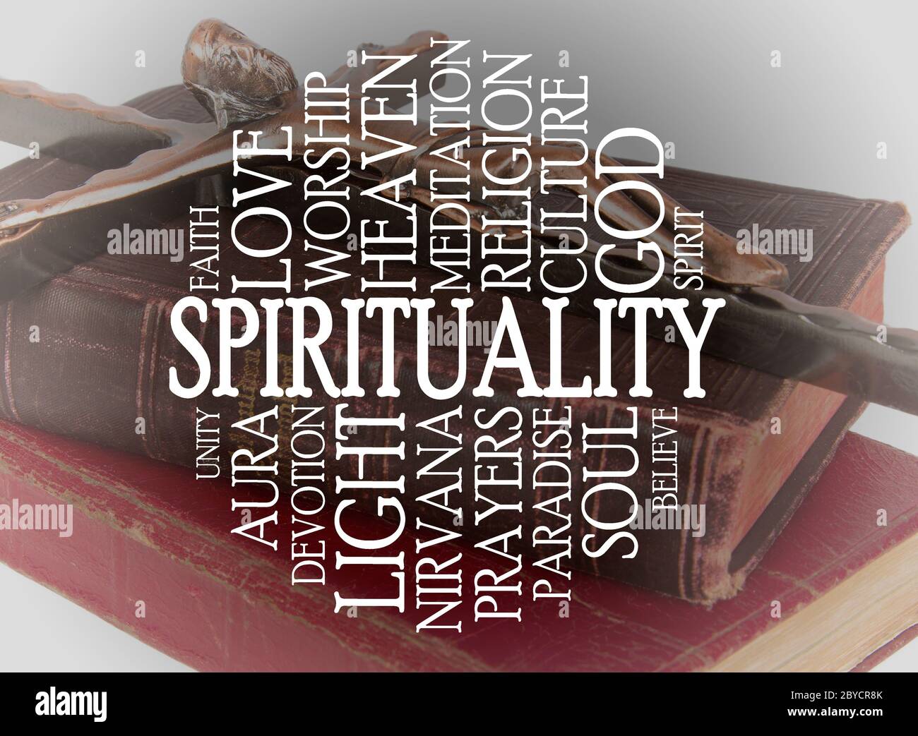 Spirituality word cloud Stock Photo - Alamy