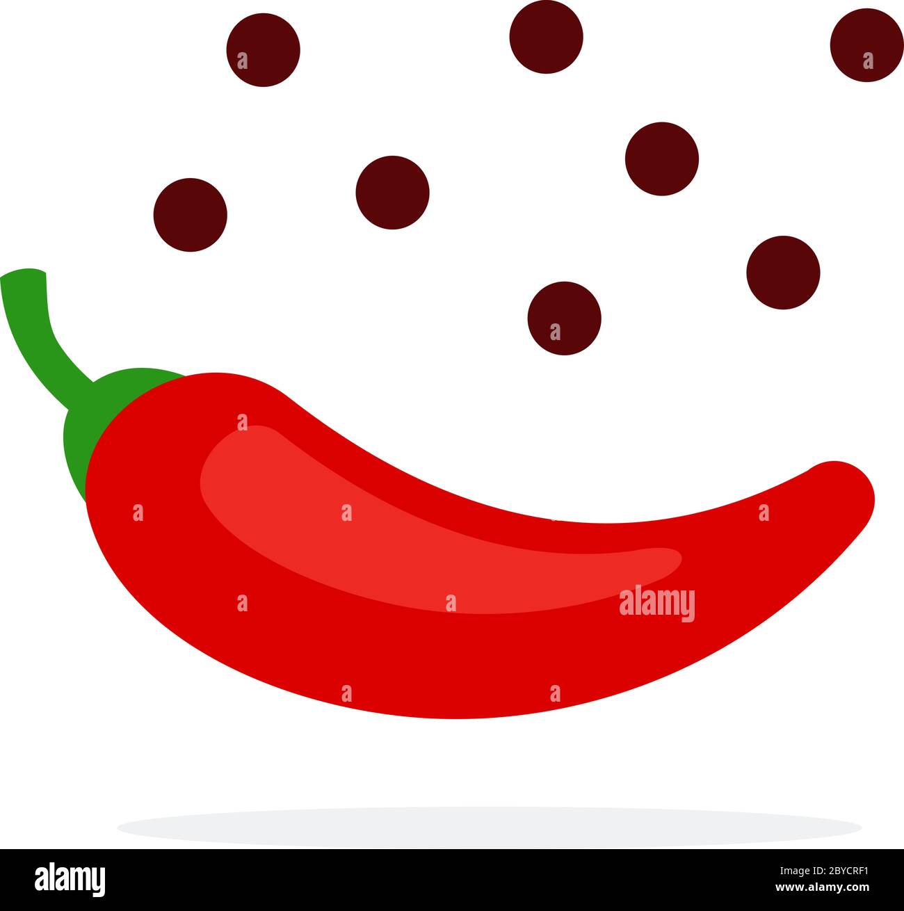 Overhead black pepper Stock Vector Images - Alamy