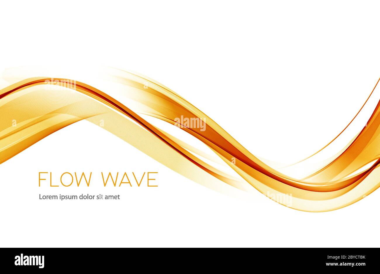 Gold color abstract transparent wave design element Stock Vector Image ...