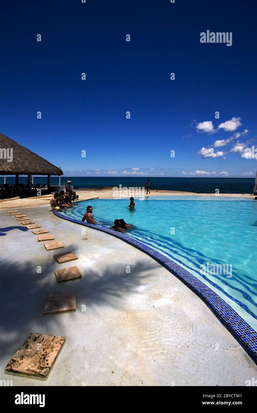 swimming pool dominicana Stock Photo - Alamy